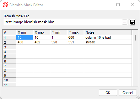 Mira Pro x64 User's Guide - Edit Blemish Mask