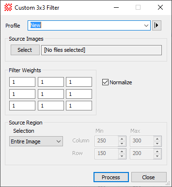 Mira Pro x64 User's Guide - Custom 3x3 Filter